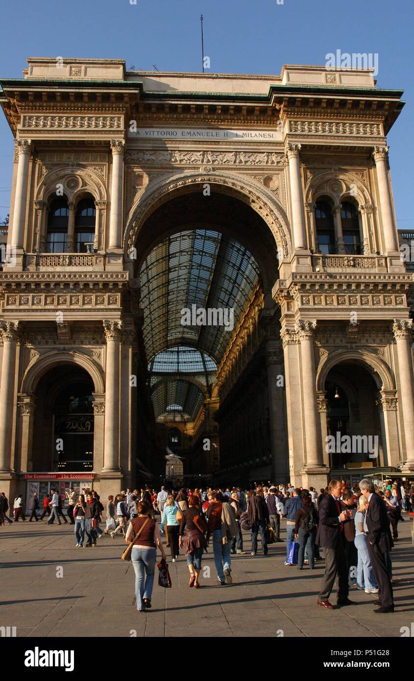 Galleria vittorio emanuele ii 1865 hi-res stock photography and images ...