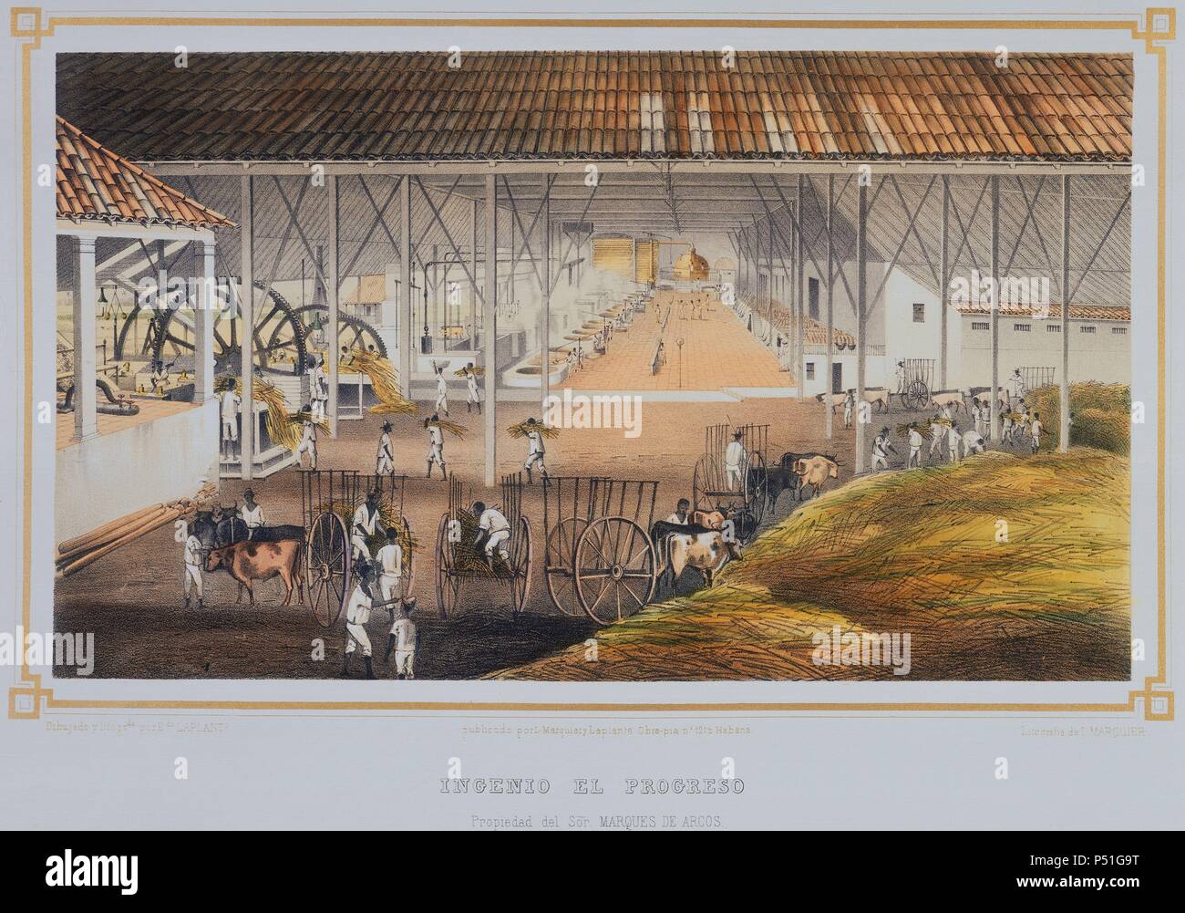 INGENIO EL PROGRESO - INTERIOR DE UNA FABRICA DE AZUCAR EN LA HABANA ...
