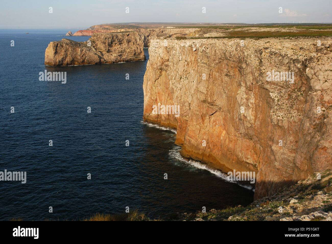 PORTUGAL. CABO SAN VICENTE. Vista de la zona situada más al suroeste de ...