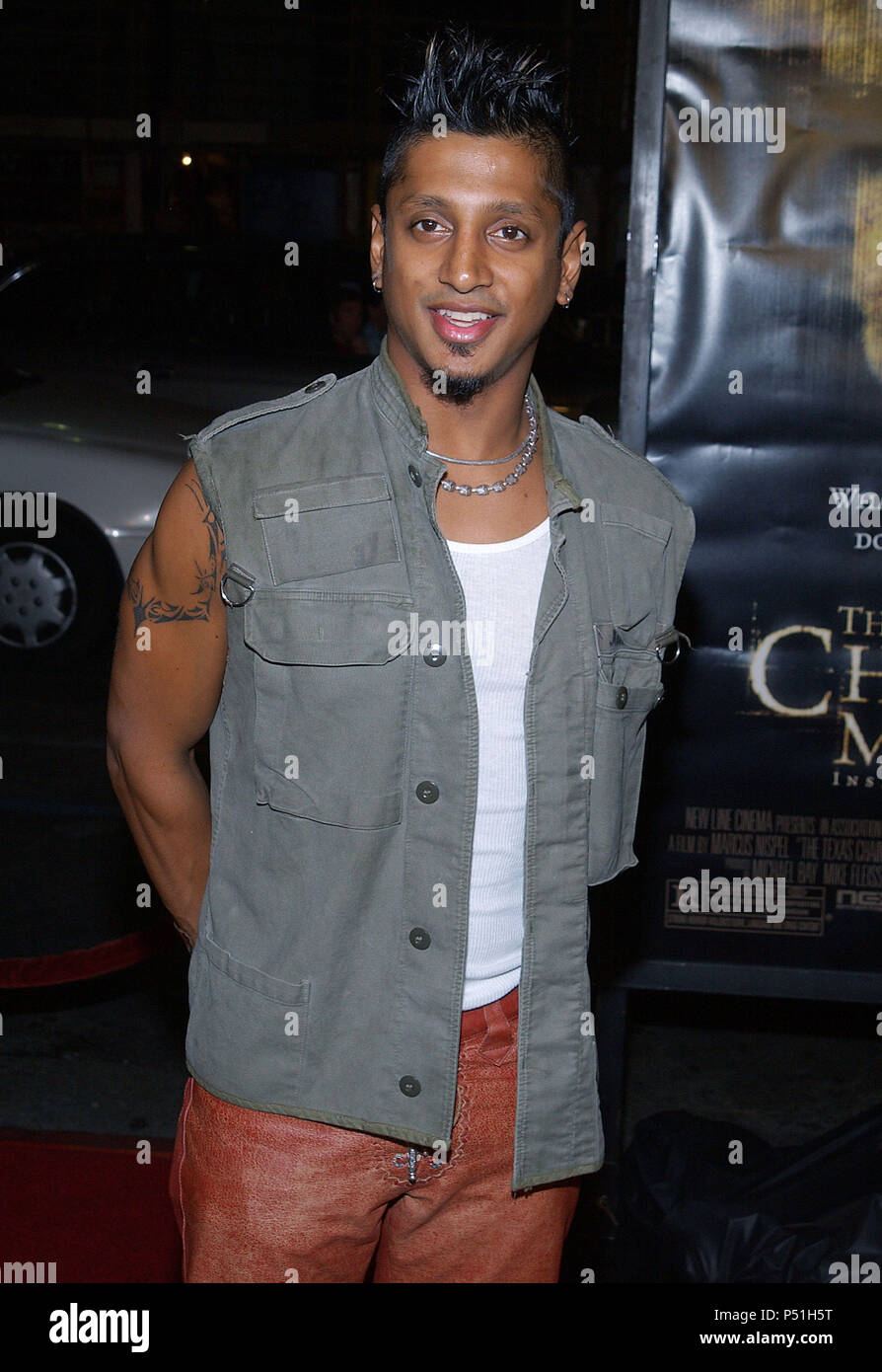 Ravi arriving at the " TEXAS CHAINSAW MASSACRE PREMIERE " at the ...