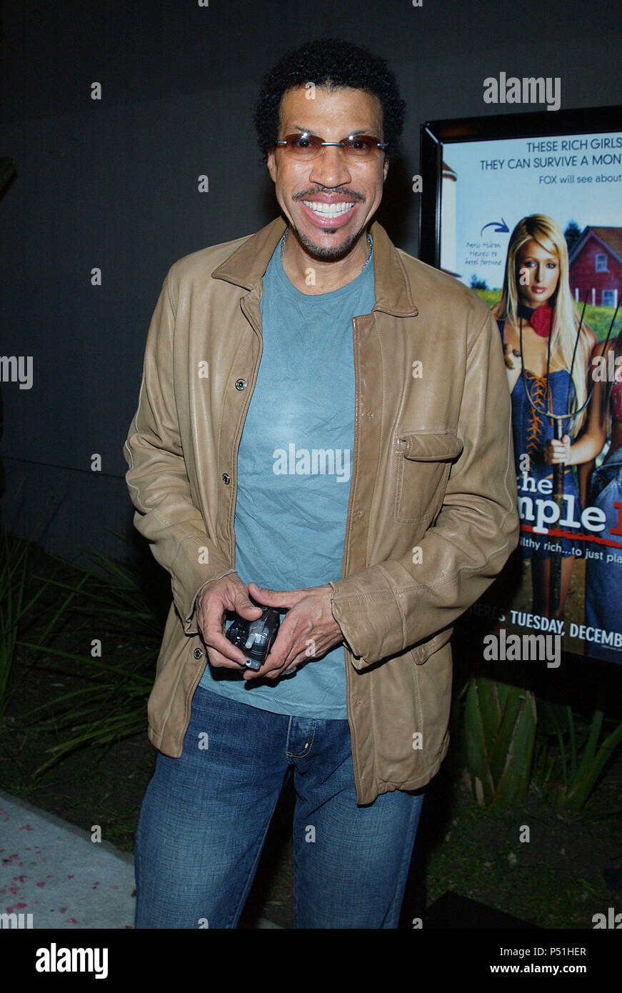 Lionel Richie arriving at the premiere party for " The Simple Life ...