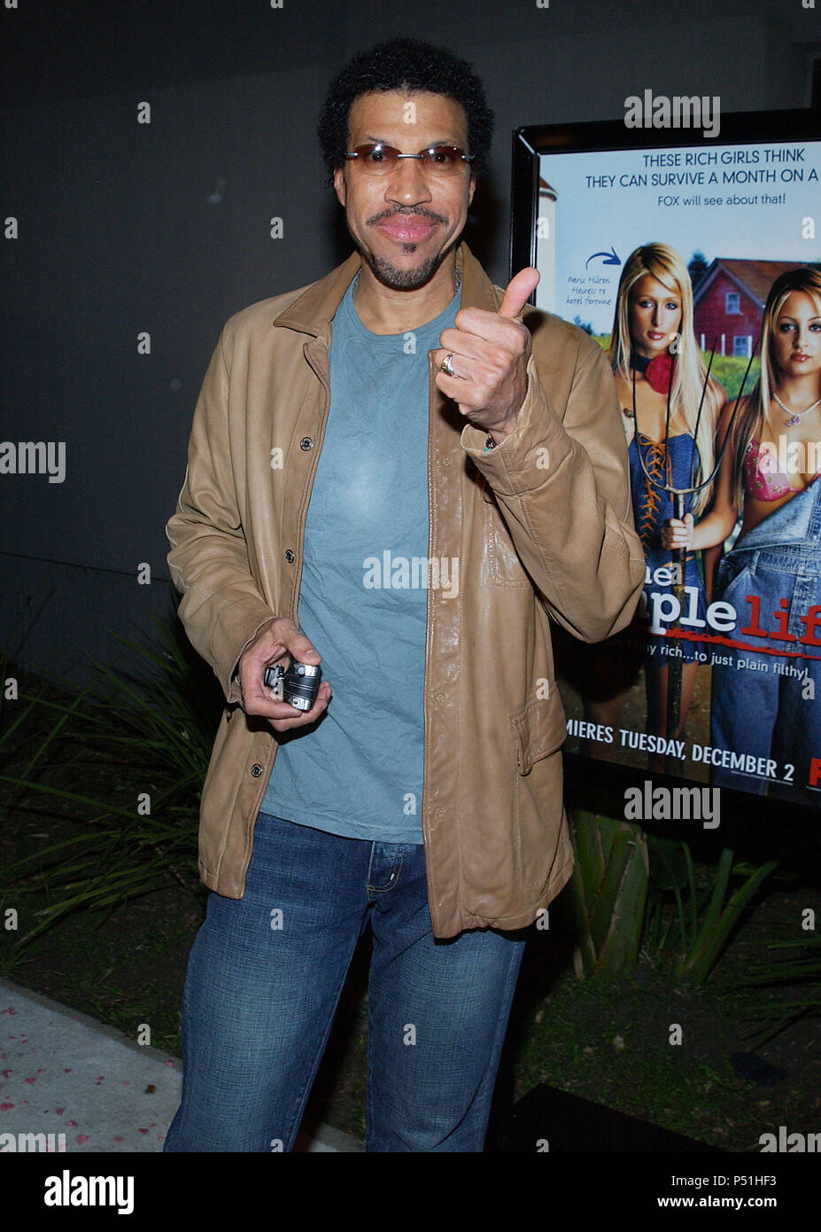 Lionel Richie arriving at the premiere party for " The Simple Life ...