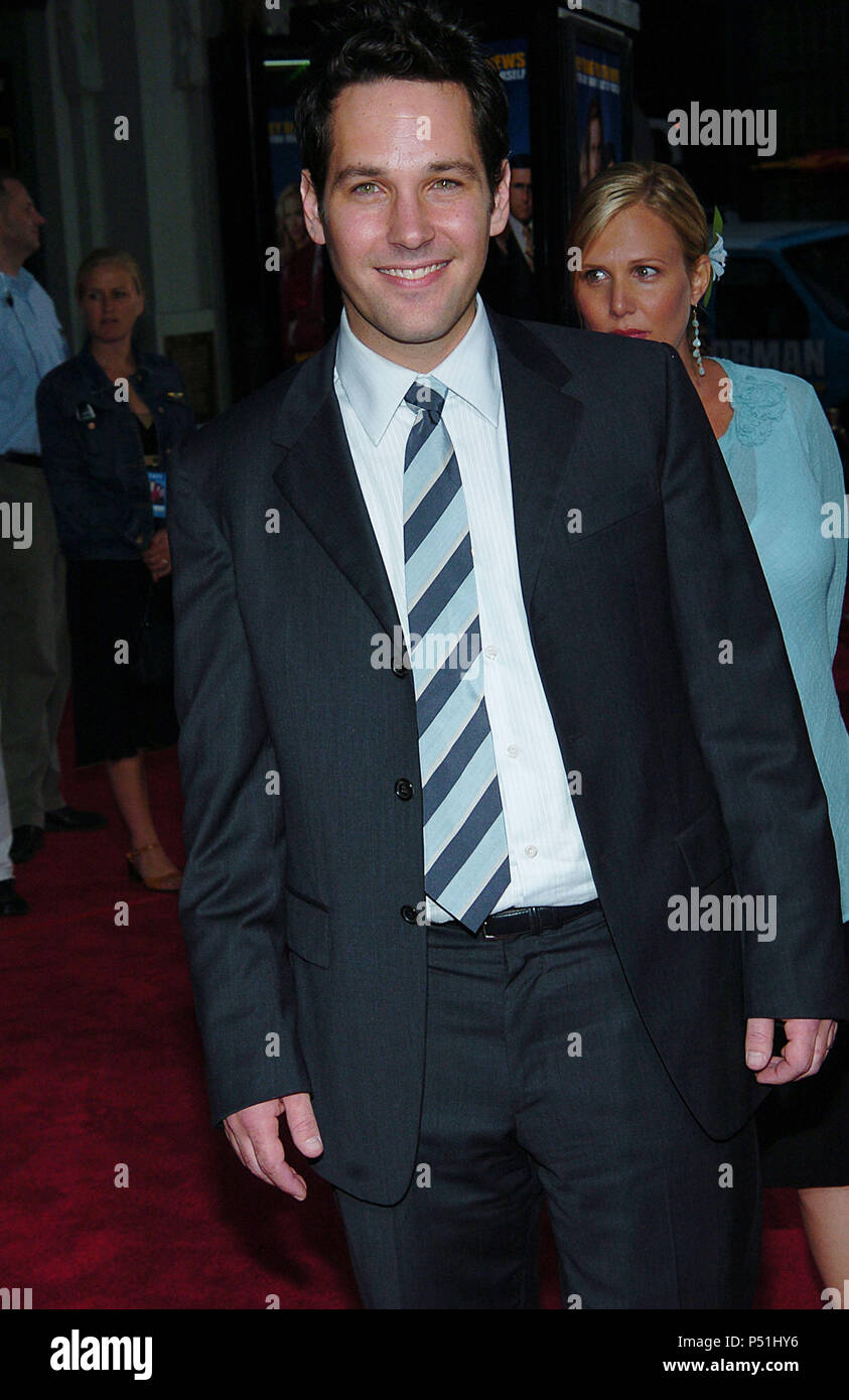 Paul Rudd arriving at the Anchorman Premiere at the Chinese Theatre in ...