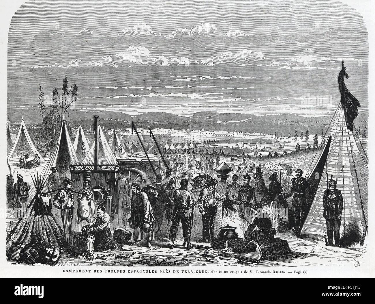 España-Mexico. Siglo XIX. Expedición de tropas europeas a Mexico ...