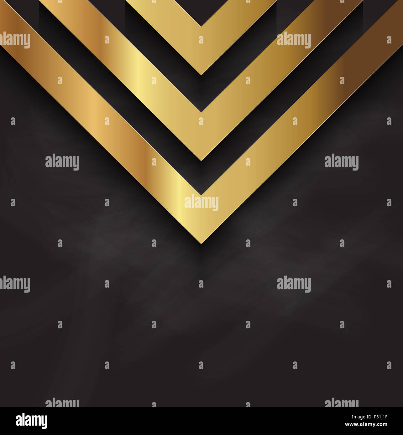 Abstract metallic gold design on a blackboard texture Stock Photo - Alamy