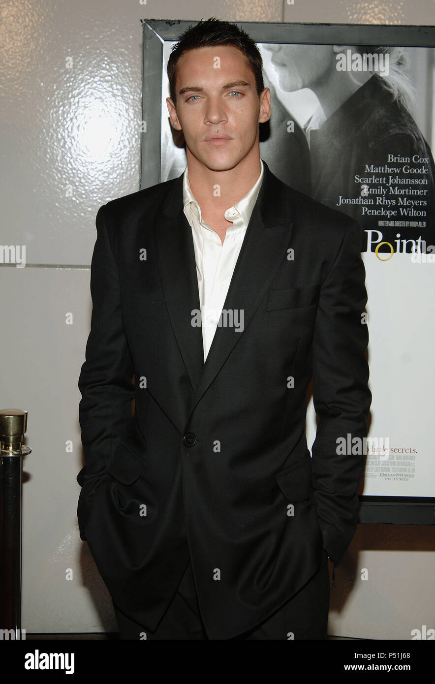 Jonathan Rys-Meyers arriving at the MATCH POINT Premiere at the Los ...