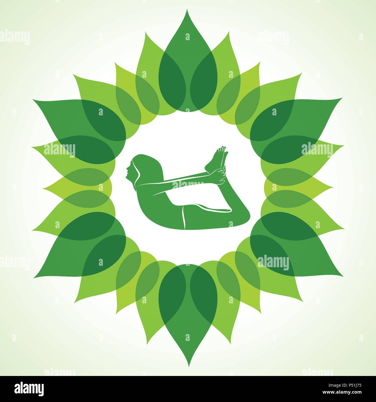 illustration of woman doing SURYA NAMASKAR for International Yoga Day ...