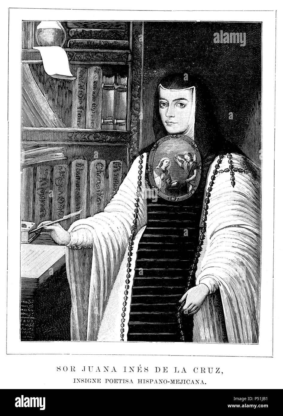Sor juana inés de la Black and White Stock Photos & Images - Alamy