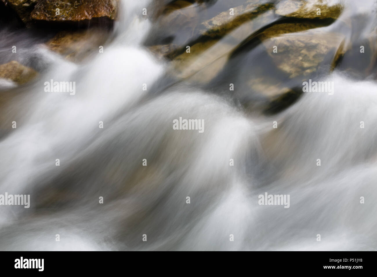 Water flowing in the stream Stock Photo - Alamy