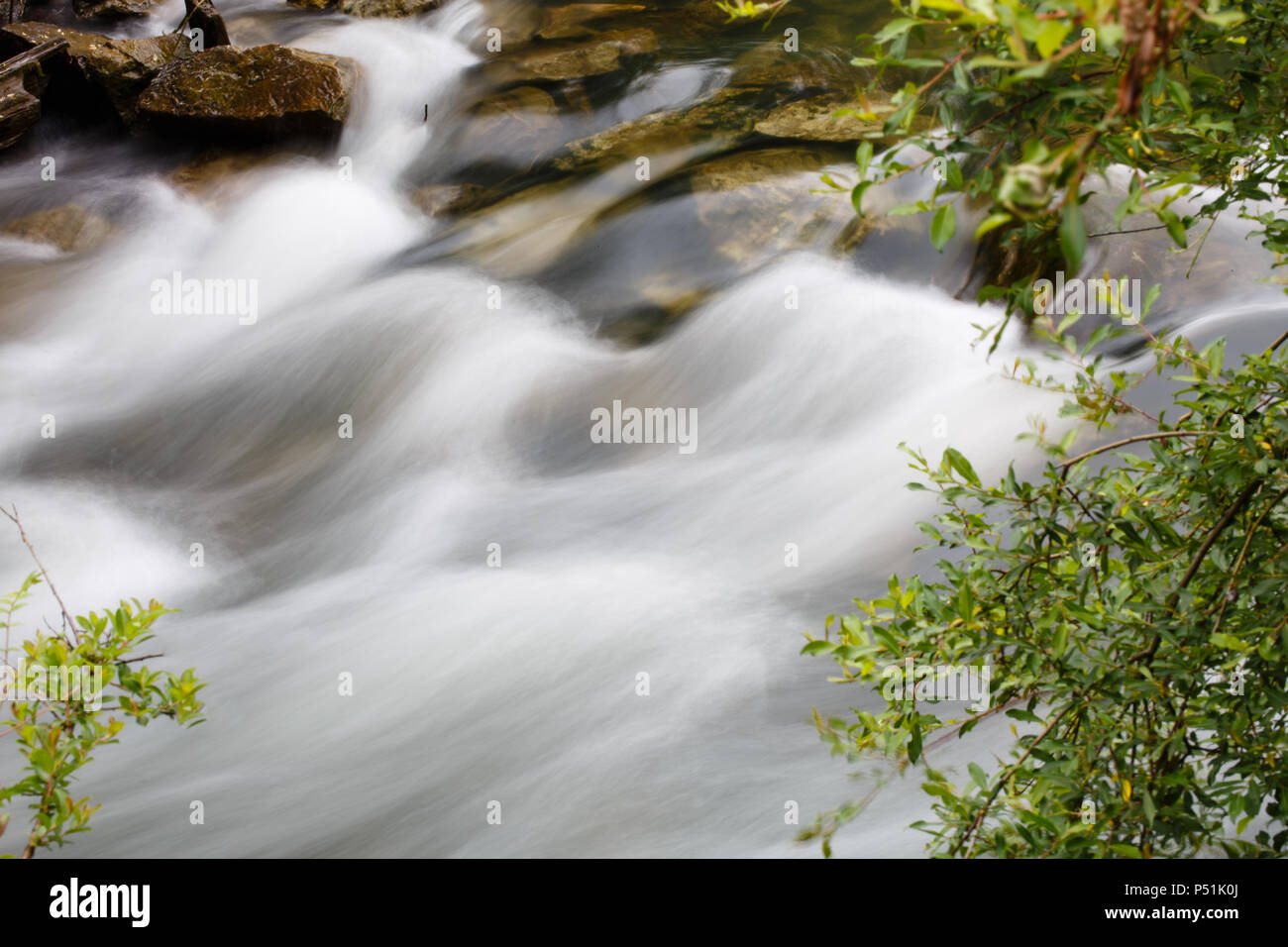 Water flowing in the stream Stock Photo - Alamy