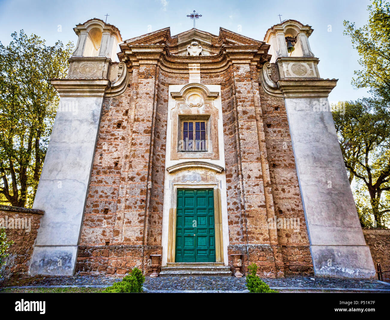 Ancient Church of S. Maria del Monte in Sutri - Italy Stock Photo - Alamy