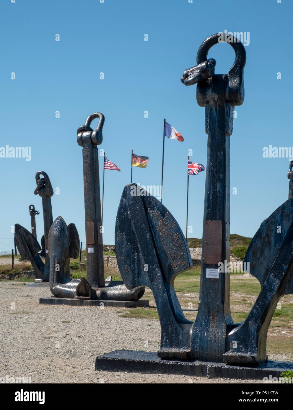 Anchors at Mémorial Merchant Navy museum, homage to 45,000 Allied ...