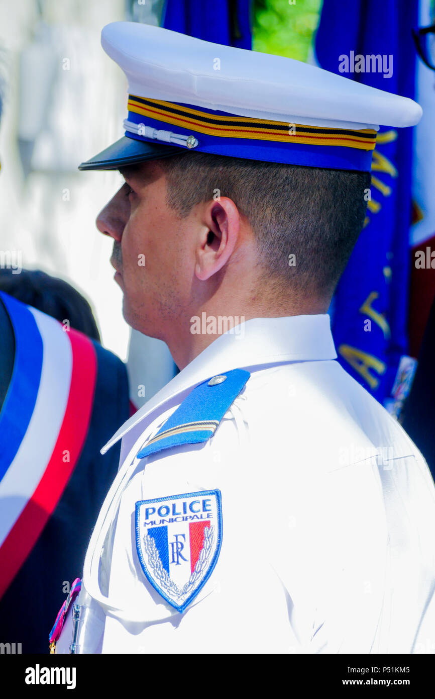 French Police officers and elected, Lyon, France Stock Photo - Alamy