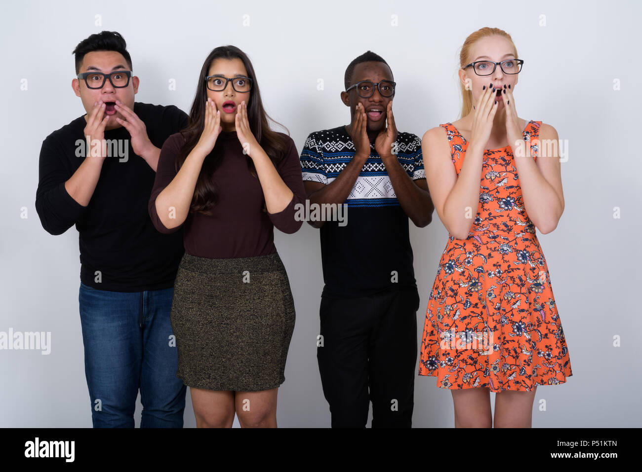 Surprise group hi-res stock photography and images - Alamy