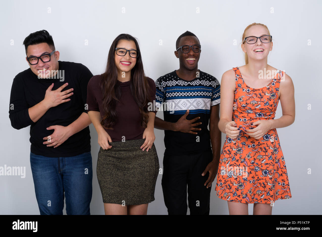 Diverse group of people laughing hi-res stock photography and images ...