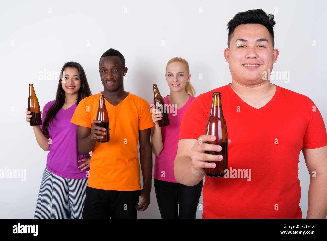 Colorful group man hi-res stock photography and images - Alamy