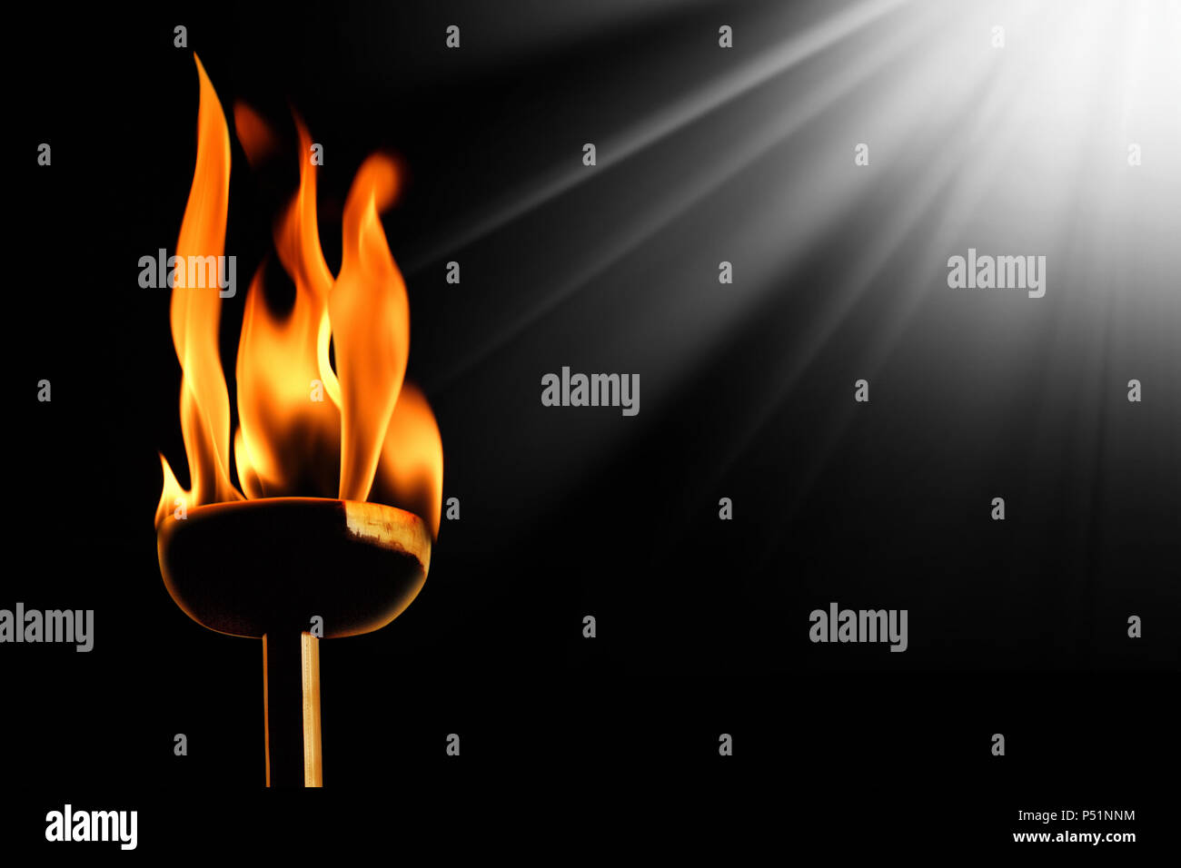 Abstract yellow burning torch hi-res stock photography and images - Alamy