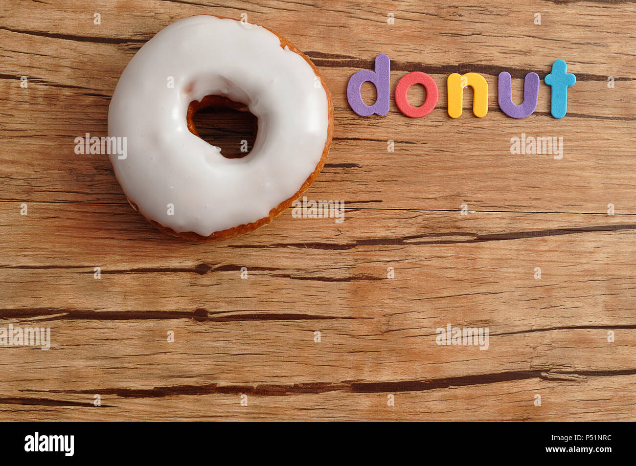 Donut word hi-res stock photography and images - Alamy