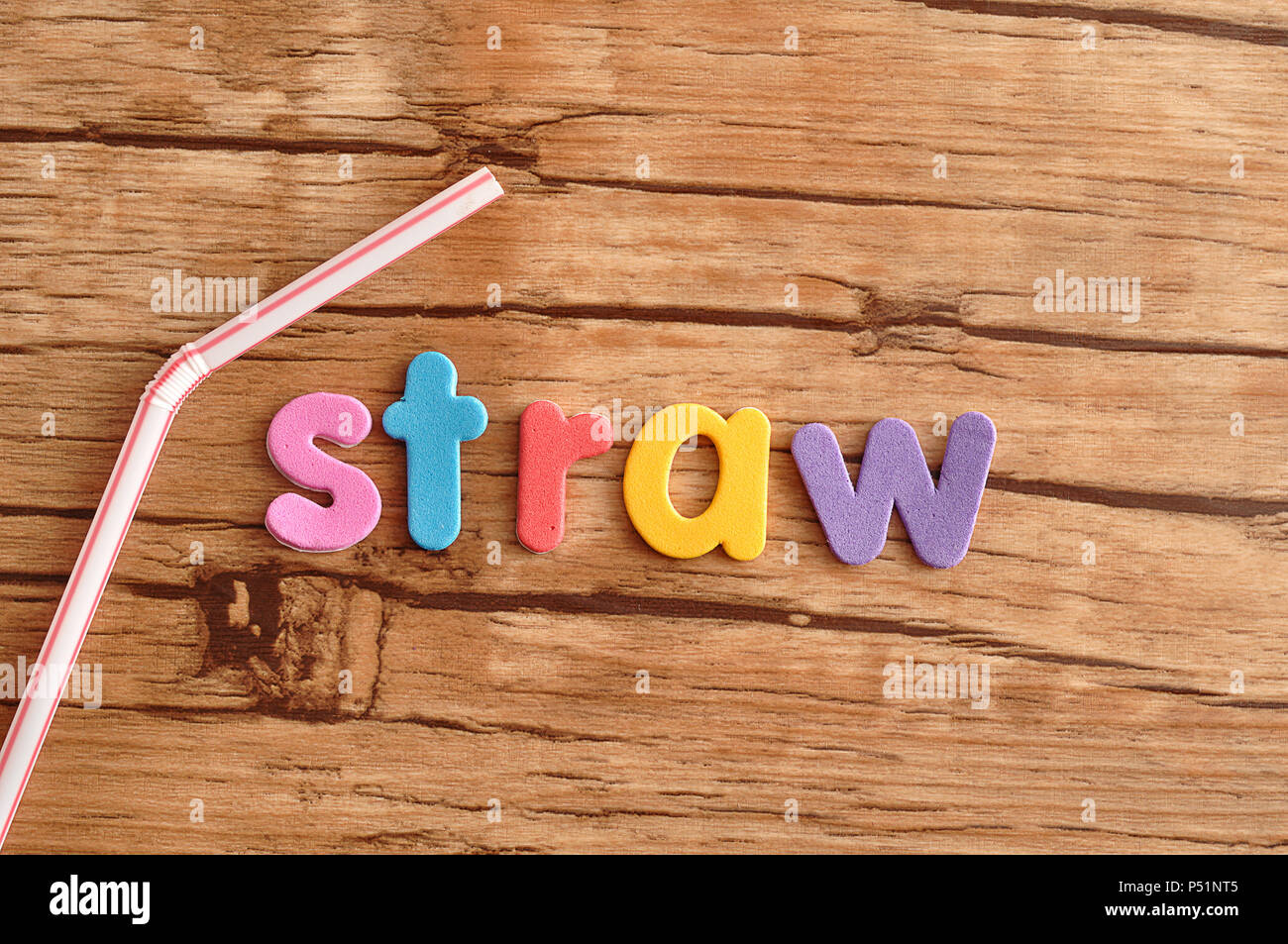 Straw letters hi-res stock photography and images - Alamy