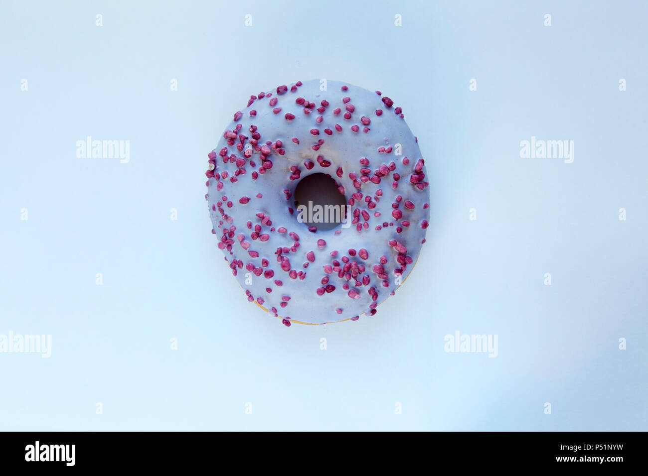 Delicious donut, top view. From above, overhead Stock Photo - Alamy