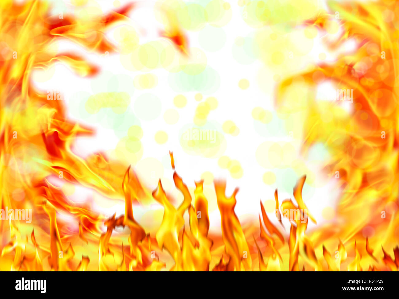 Close up fire flames isolated on white background Stock Photo - Alamy