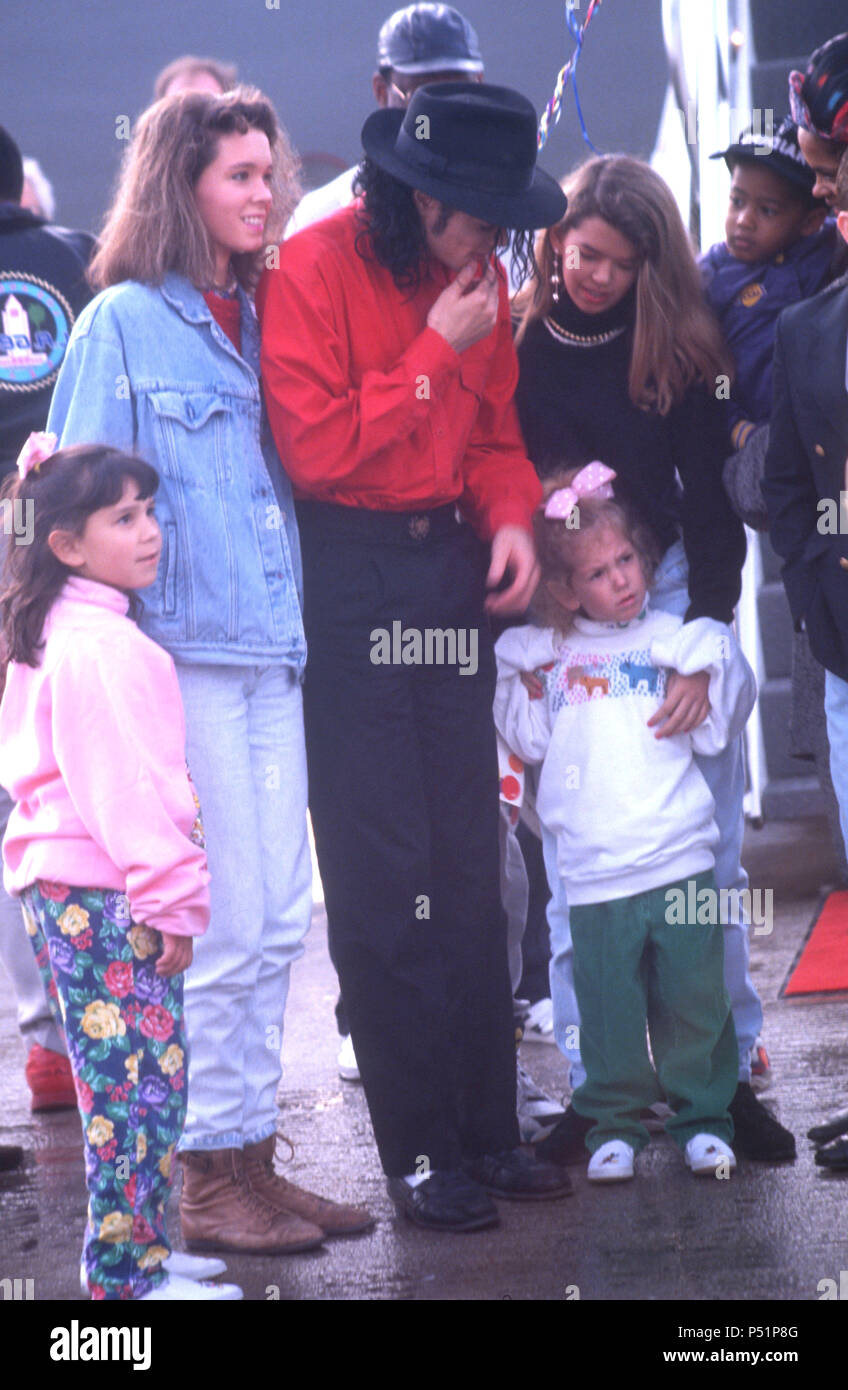 LOS ANGELES, CA - FEBRUARY 10: Singer Michael Jackson on his way to ...