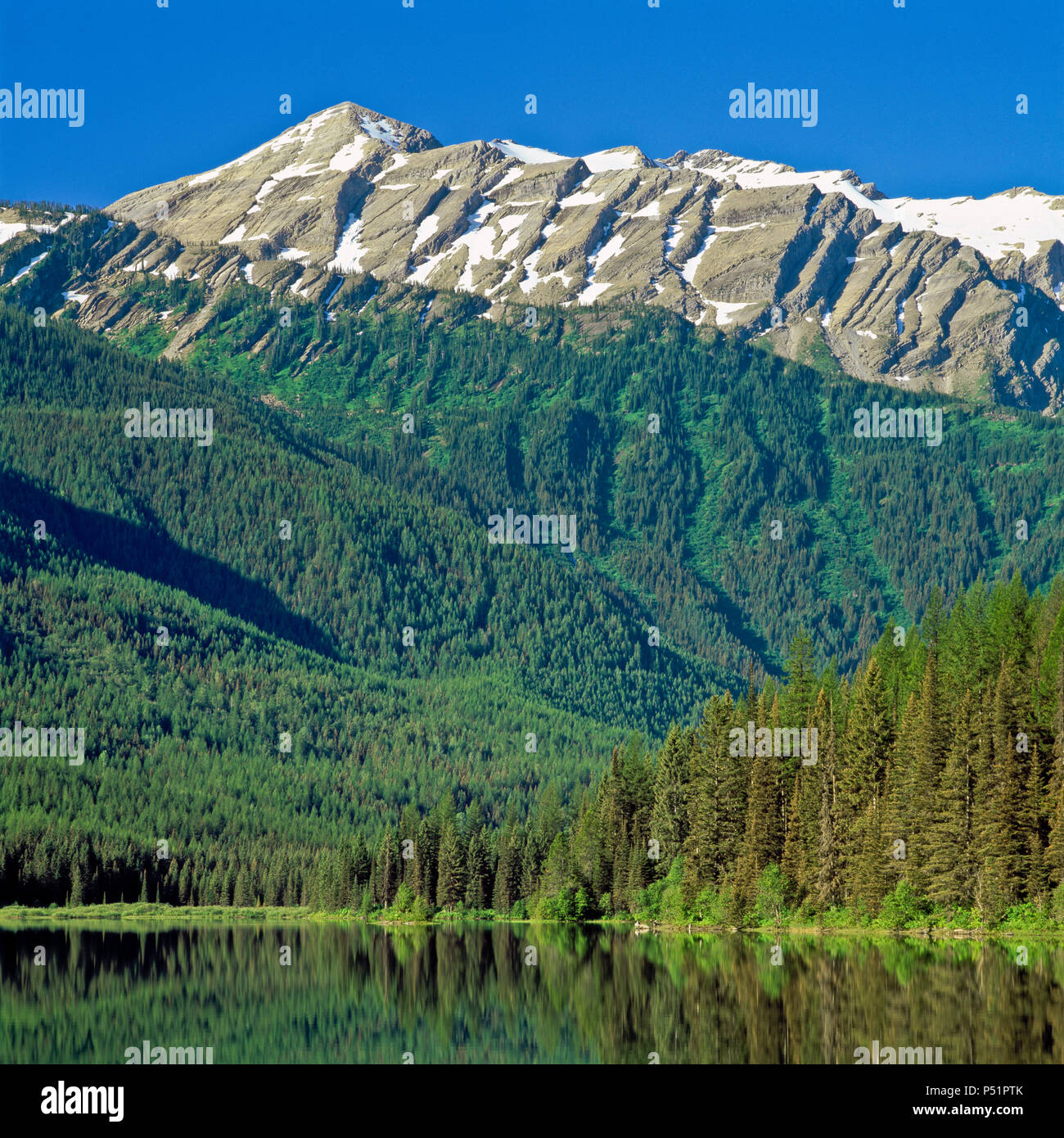 great northern mountain above stanton lake in the great bear wilderness ...