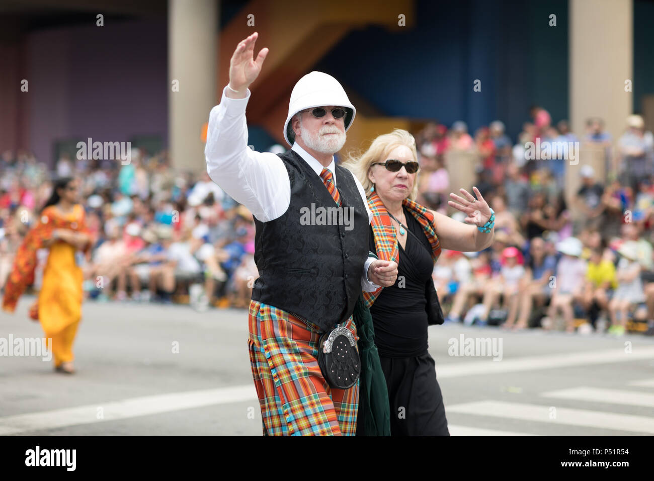 Indianapolis, Indiana, USA - May 26, 2018, People from different ...