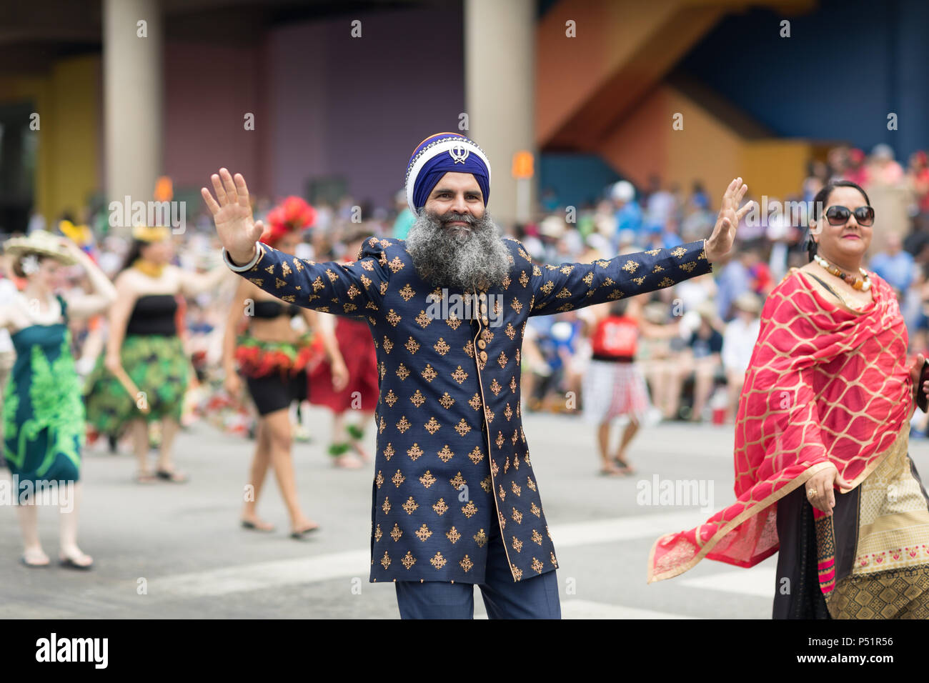Indianapolis, Indiana, USA - May 26, 2018, People from different ...