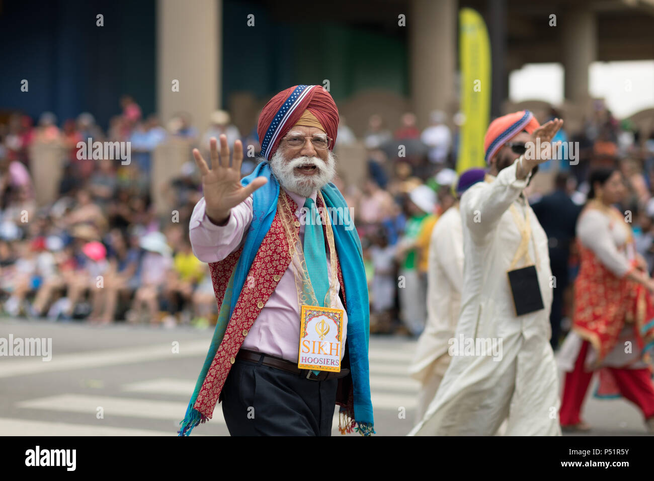 Indianapolis, Indiana, USA - May 26, 2018, People from different ...