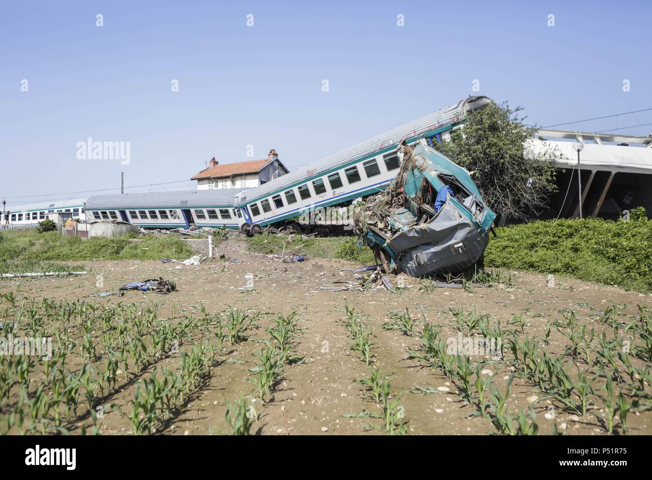 Smashed through crash barrier hi-res stock photography and images - Alamy