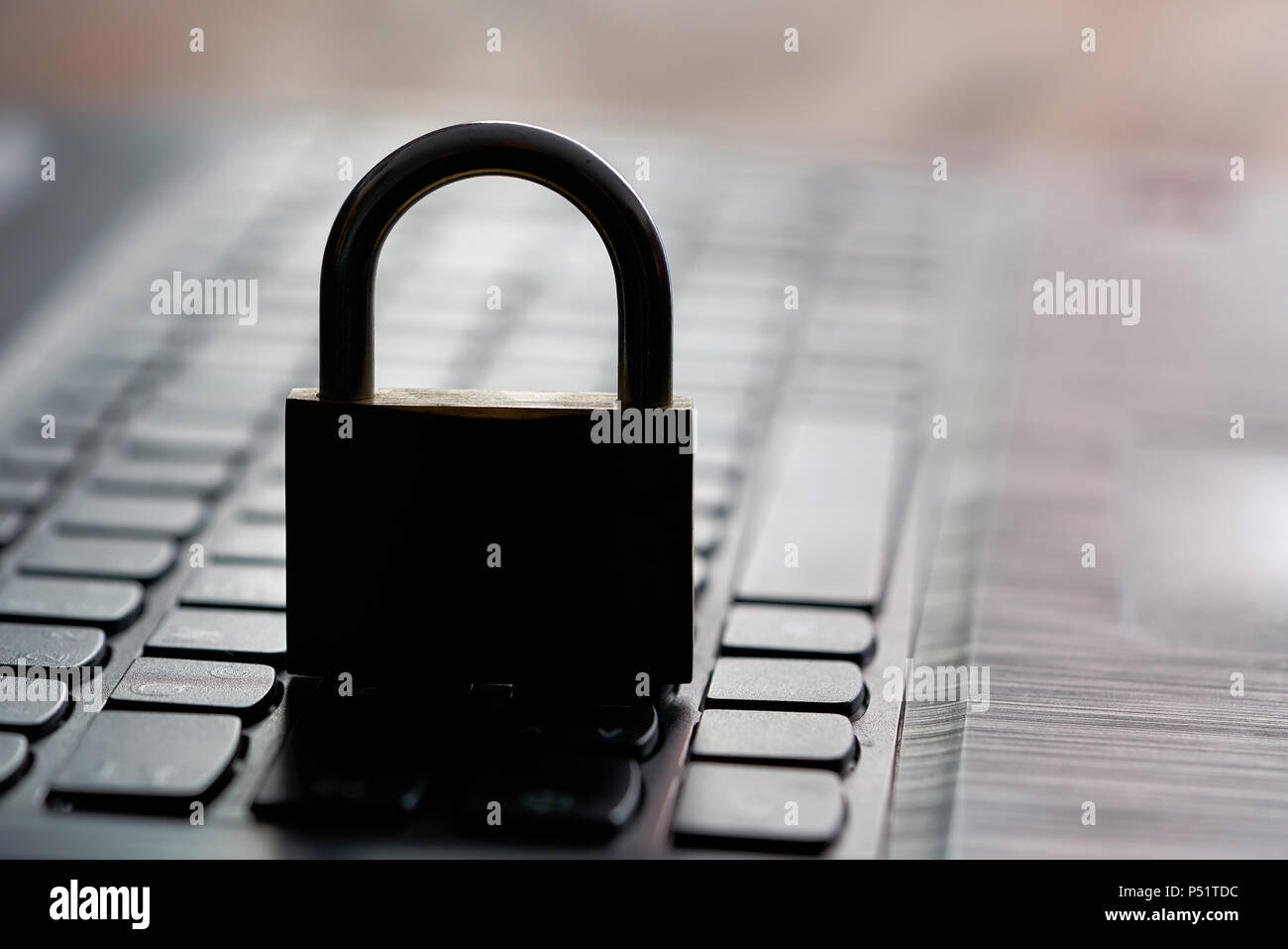 Padlock as a symbol of security on the Internet Stock Photo - Alamy