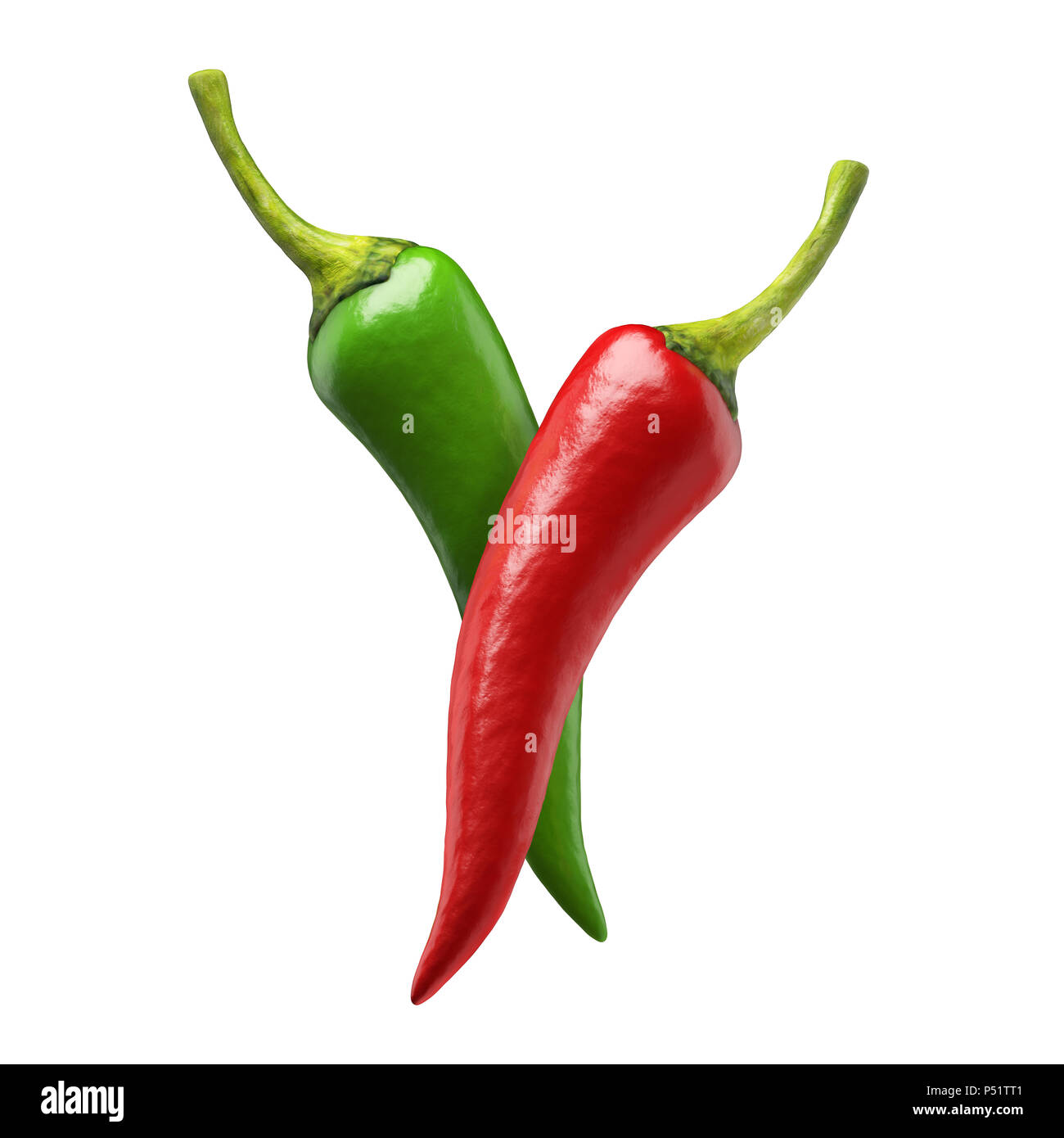 Red chilli illustration hi-res stock photography and images - Alamy