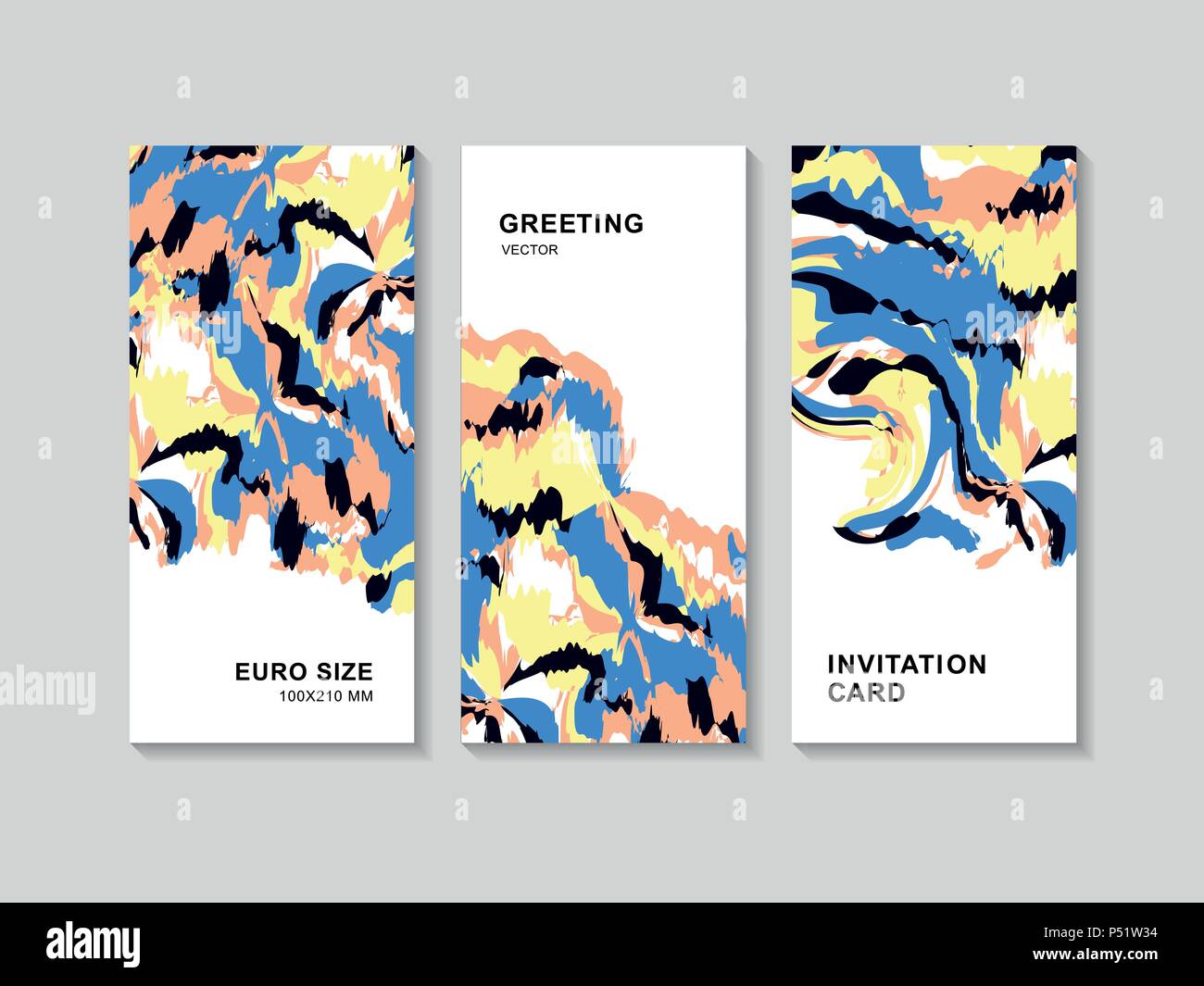 Abstract colorful party flyer Stock Vector Images - Alamy