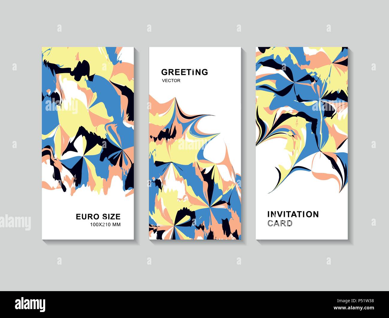 Abstract colorful party flyer Stock Vector Images - Alamy