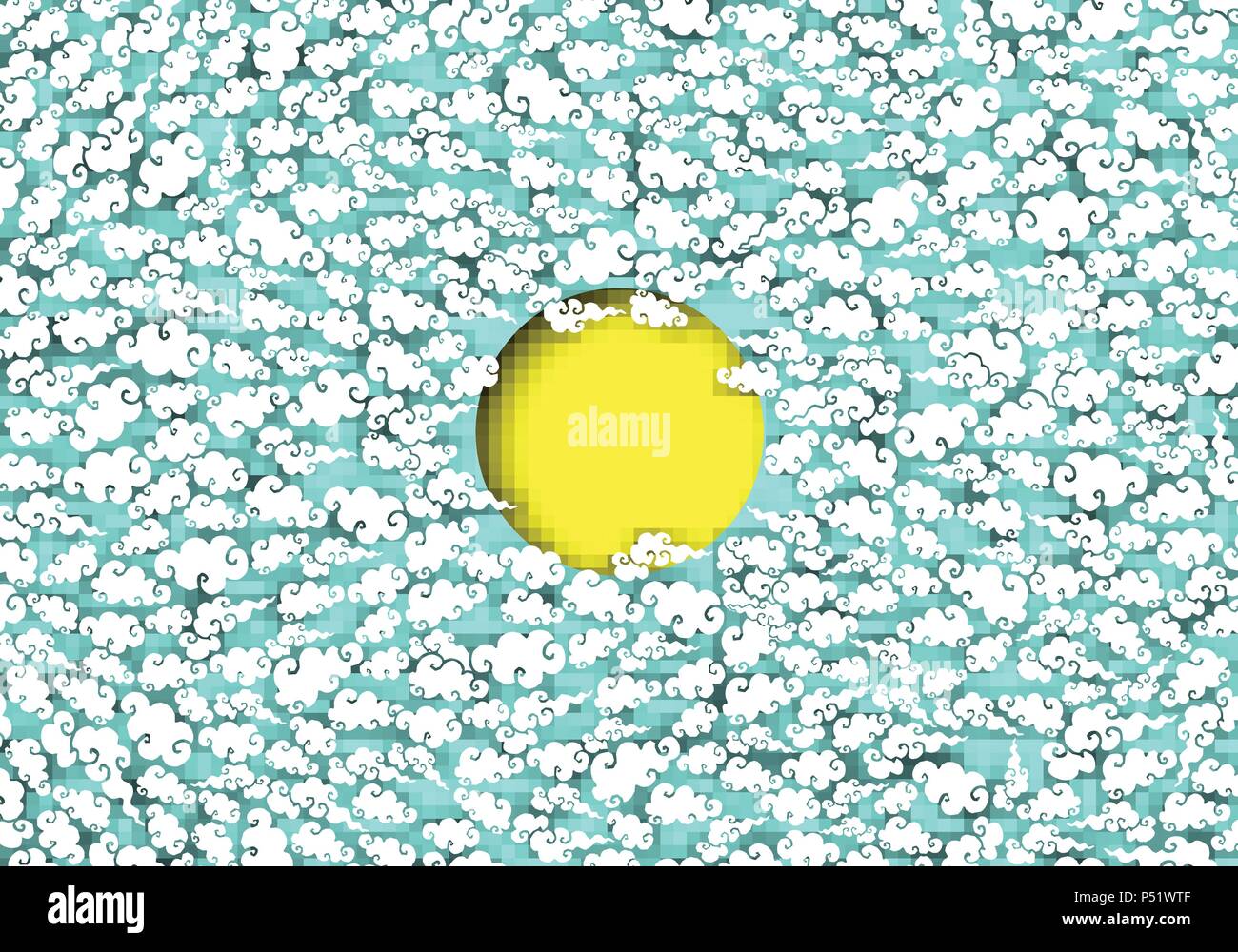 Vintage style korean greeting card Stock Vector Images - Alamy