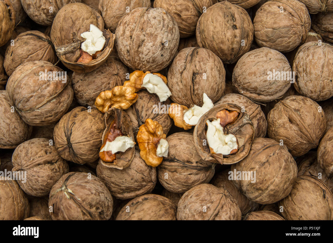Whole walnuts hi-res stock photography and images - Alamy