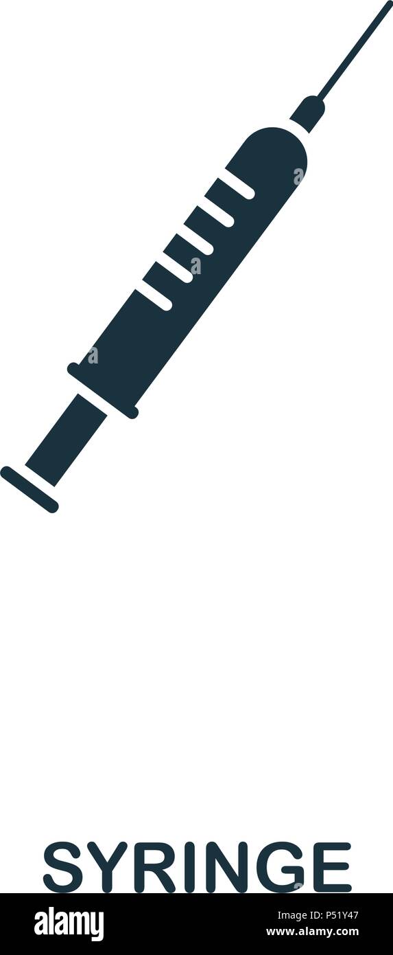 Syringe icon. Line style icon design. UI. Illustration of syringe icon ...