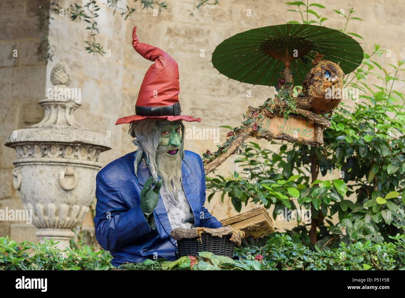 Goblin on the streets of Valencia, Spain Stock Photo - Alamy