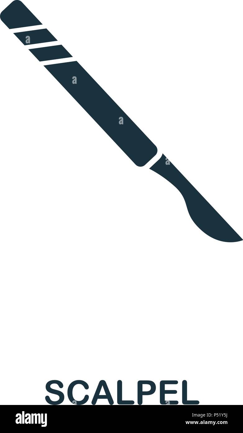 Scalpel icon. Line style icon design. UI. Illustration of scalpel icon ...