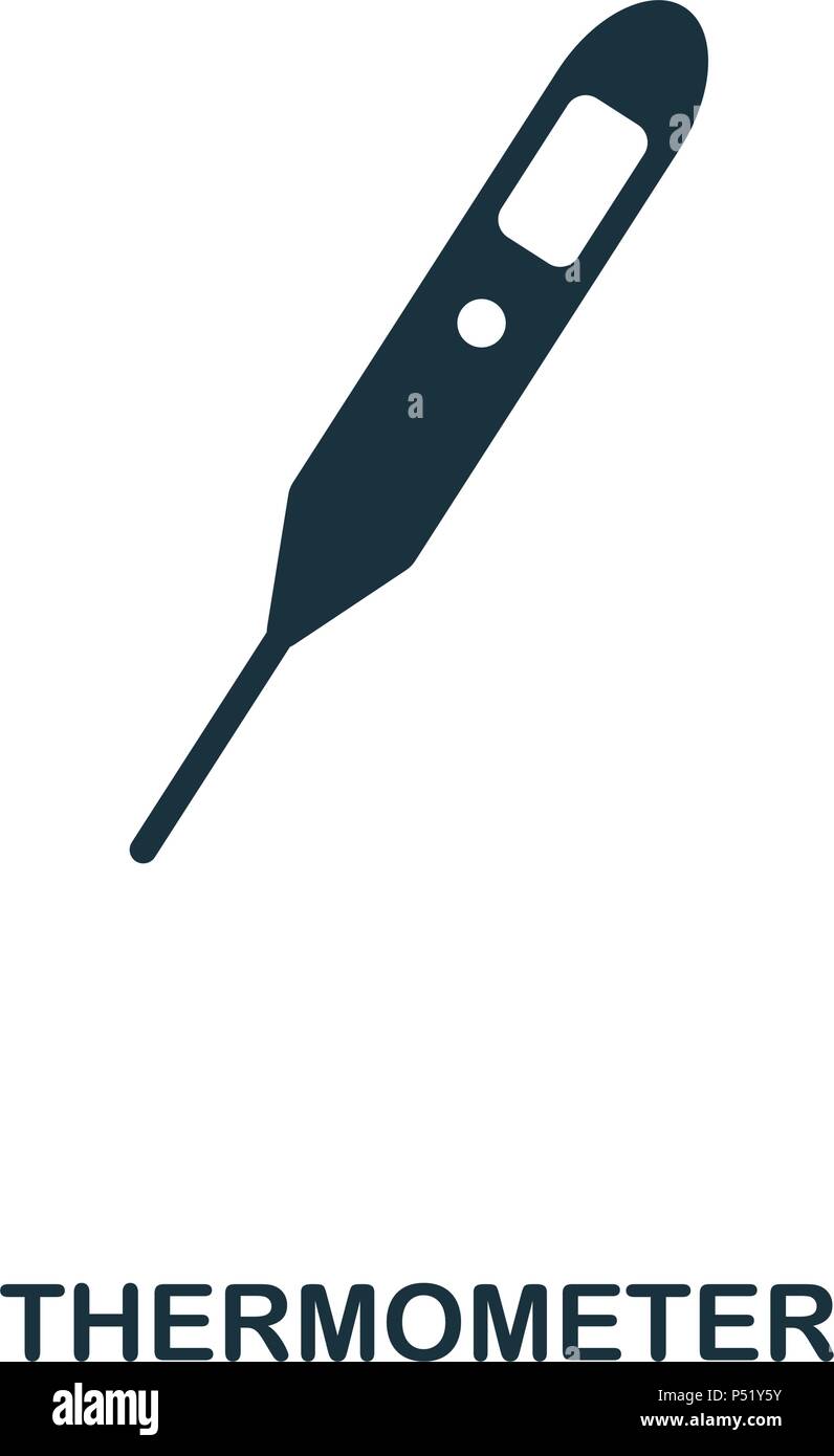 Thermometer icon. Line style icon design. UI. Illustration of ...