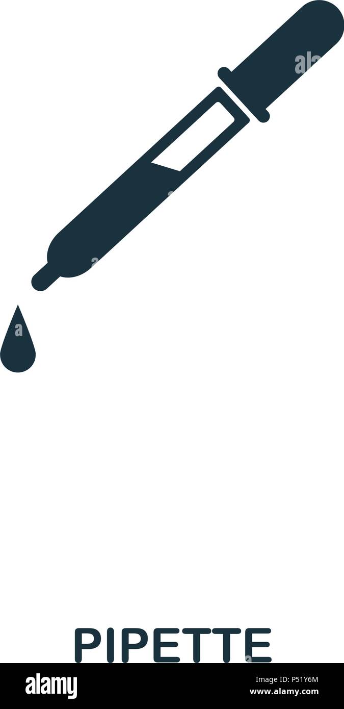 Pipette icon. Line style icon design. UI. Illustration of pipette icon ...