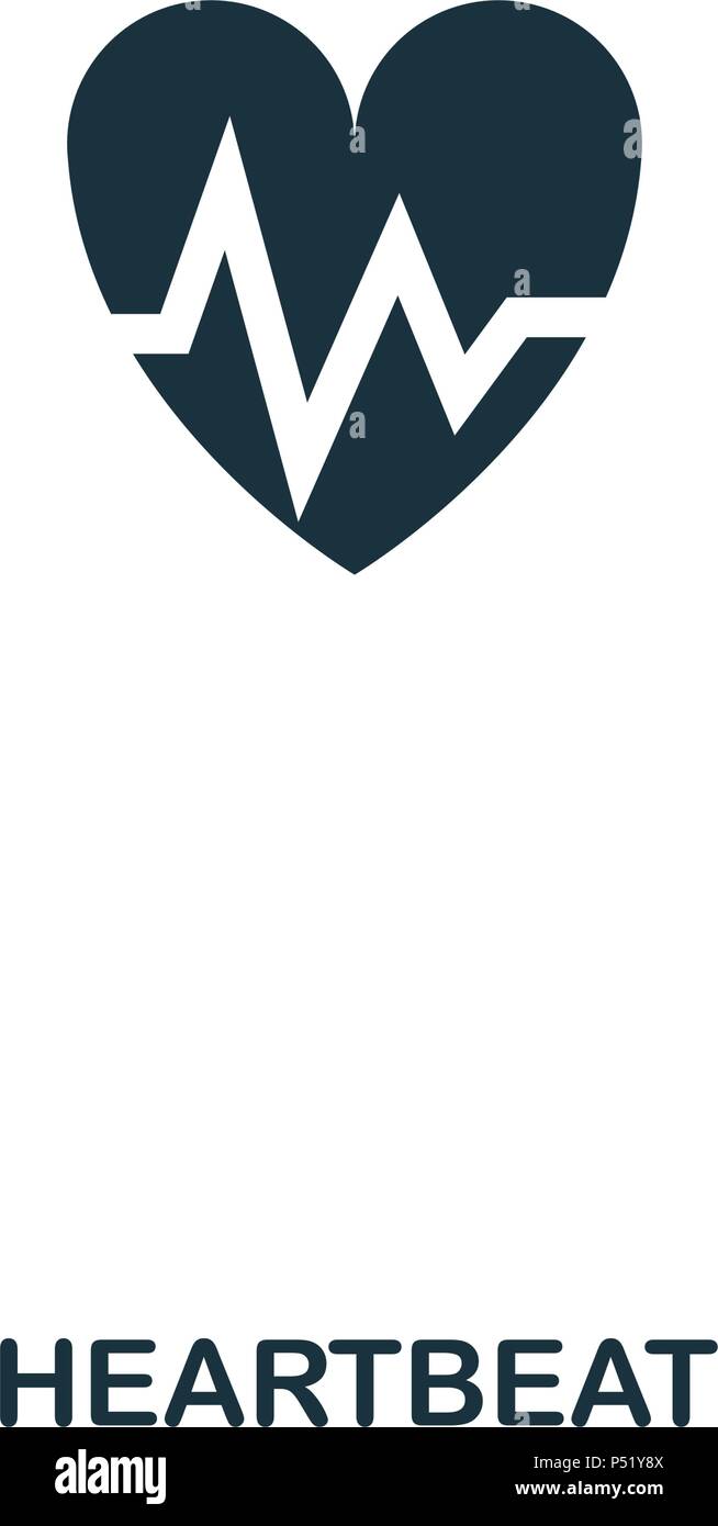 Heartbeat icon. Line style icon design. UI. Illustration of heartbeat ...