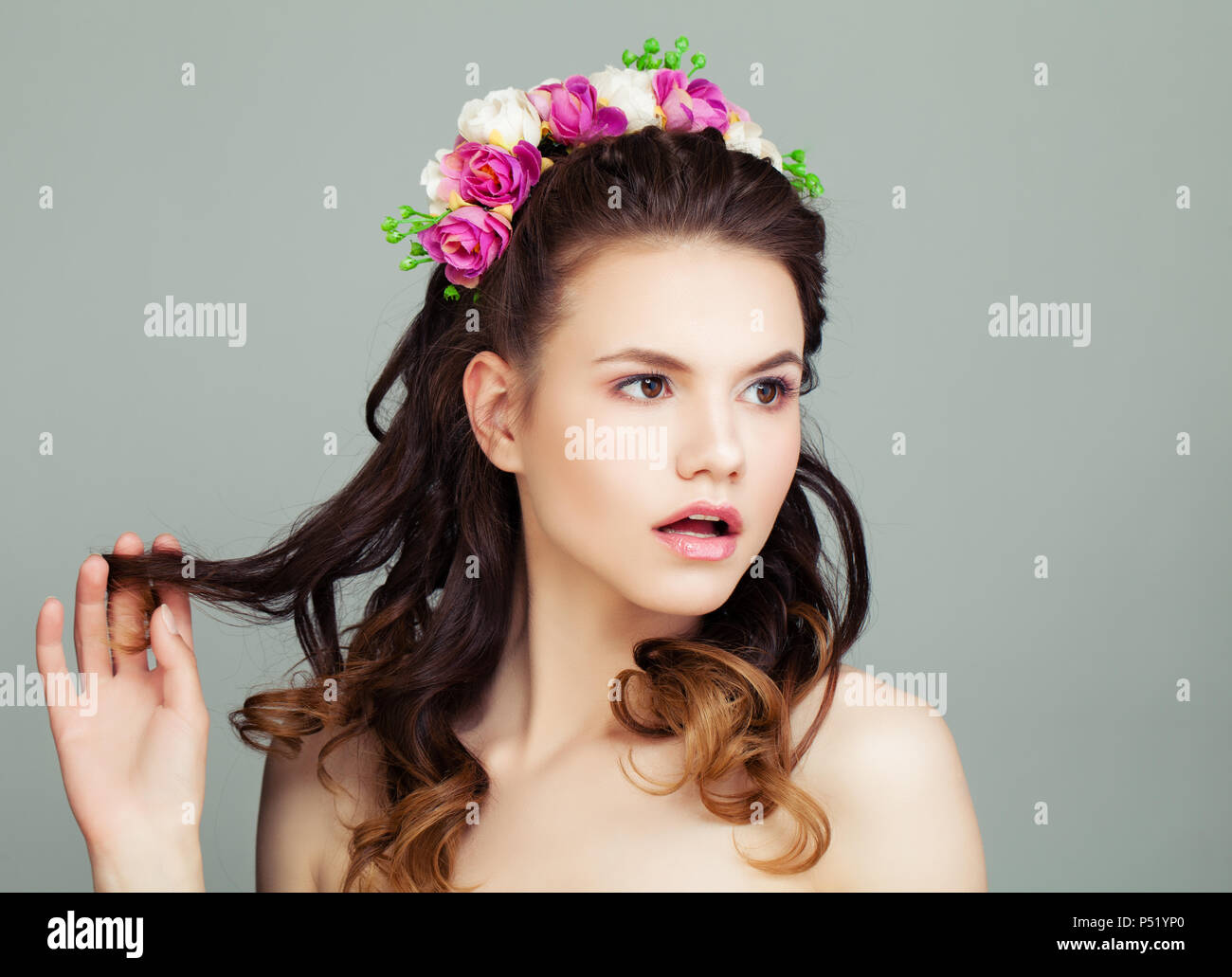 Glam woman hi-res stock photography and images - Alamy