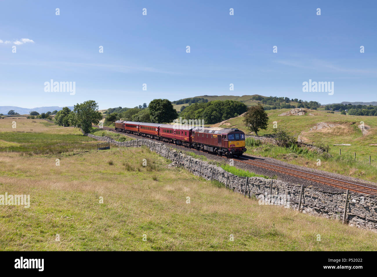 The 1520 Oxenholme to Windermere West Coast Railways train leaves ...