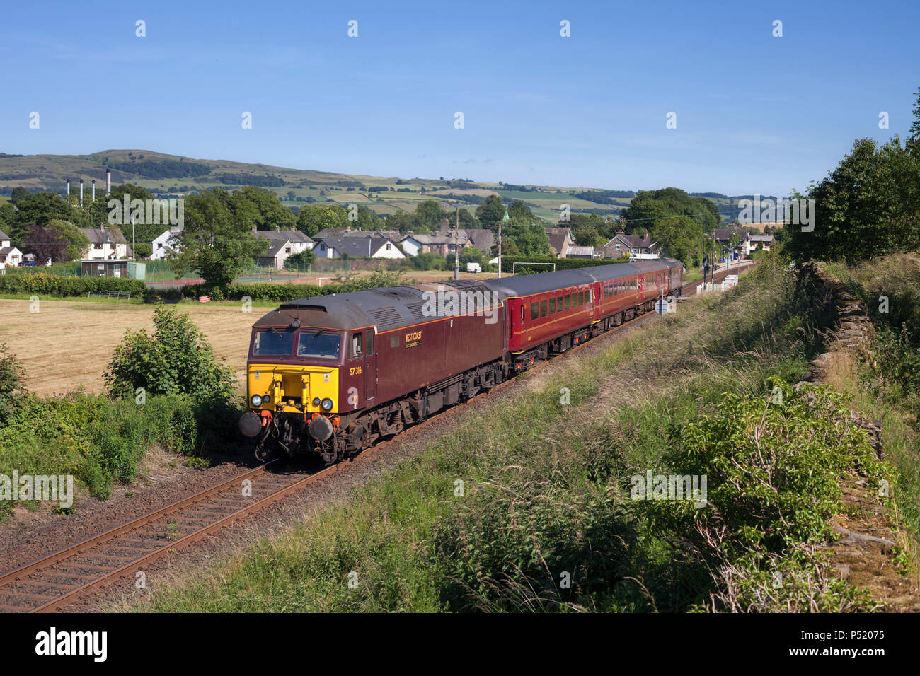 The 1640 Oxenholme to Windermere West Coast Railways train leaves ...