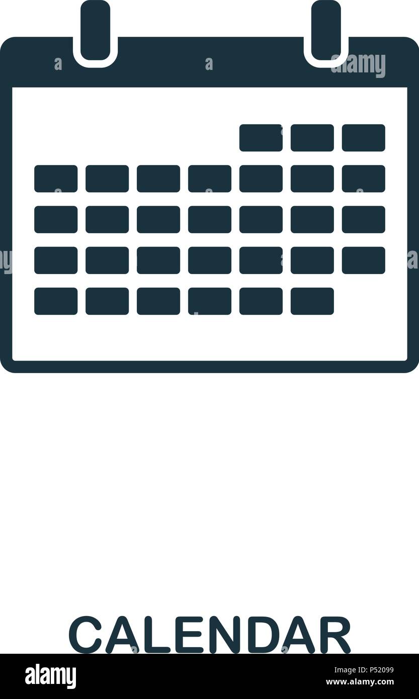 DevicesCalendar icon. Line style icon design. UI. Illustration of ...