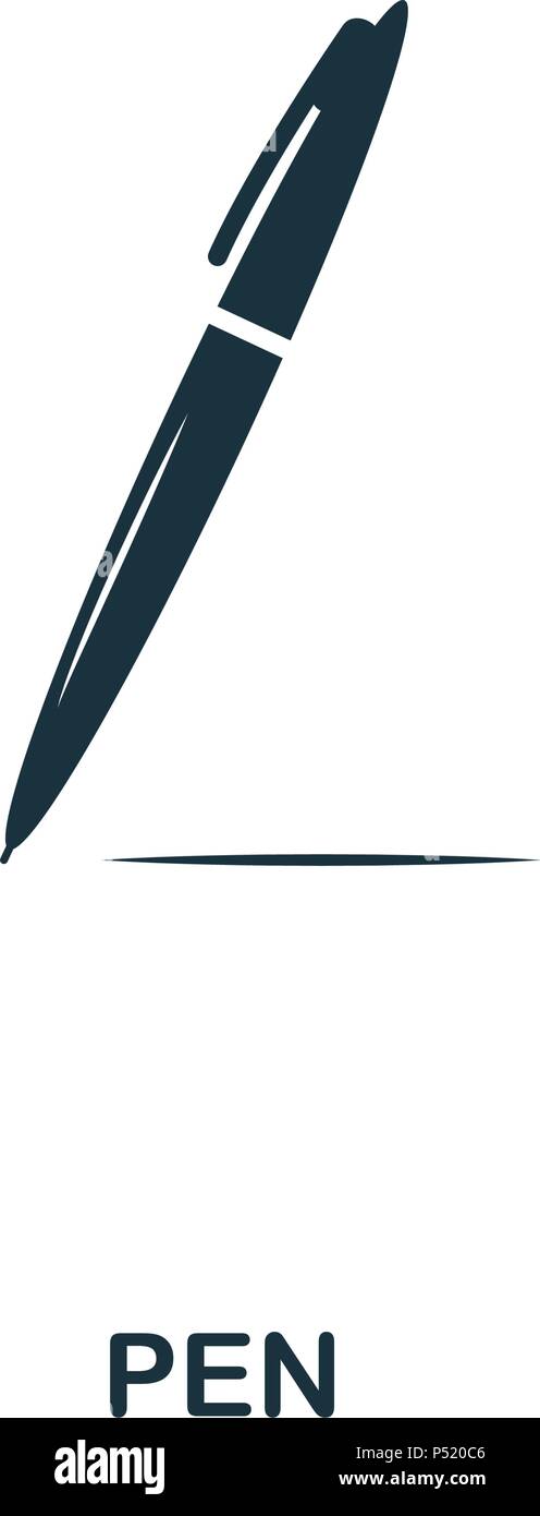 Pen icon. Line style icon design. UI. Illustration of pen icon ...