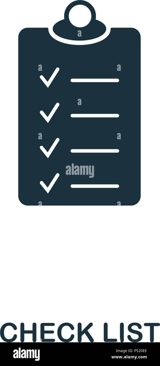 Check List icon. Line style icon design. UI. Illustration of check list ...