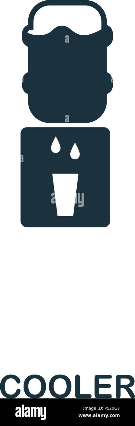 Cooler icon. Line style icon design. UI. Illustration of cooler icon ...